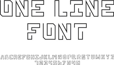 One Line Alphabet Letters Vector Images (over 1,400)