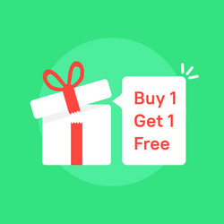 Buy one get one free Royalty Free Vector Image