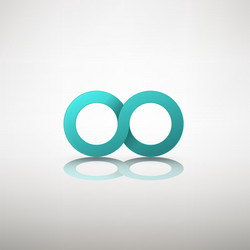 Hand drawn infinity sign Royalty Free Vector Image