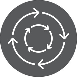 Update icon symbol isolated on white background Vector Image