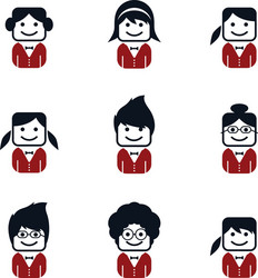 Woman avatar with formal suit Royalty Free Vector Image