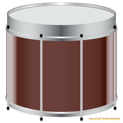Object musical instrument drum and drumsticks Vector Image