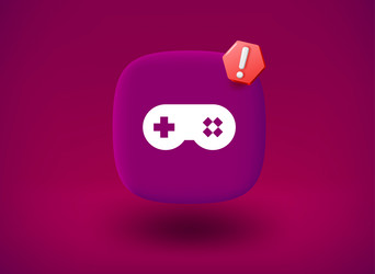 No gamepad symbol design forbidden Royalty Free Vector Image