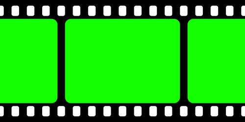 Realistic blank film strip camera roll old retro Vector Image