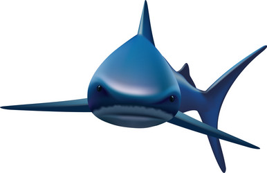 Shark bite a surfboard Royalty Free Vector Image