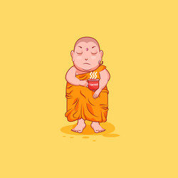 Emoji Cartoon Monk Vector Images (29)