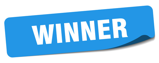 Winner sticker winner label Royalty Free Vector Image