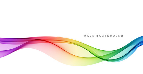 Abstract colorful flowing wave lines Royalty Free Vector