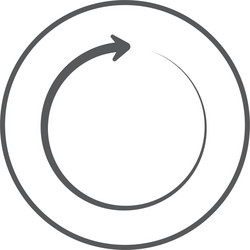 Update icon symbol isolated on white background Vector Image