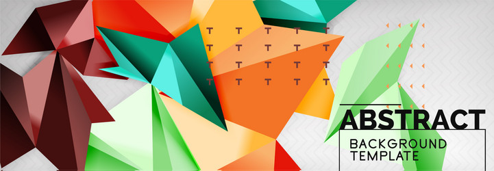 Abstract background flying color geometric Vector Image