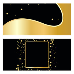 Golden luxury background design with gold line Vector Image