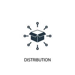 Distribution expansion icon Royalty Free Vector Image