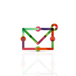 Email business symbol or at sign logo Royalty Free Vector