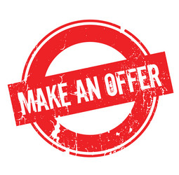 Make an offer rubber stamp Royalty Free Vector Image