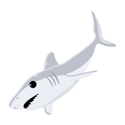 Blue shark Royalty Free Vector Image - VectorStock