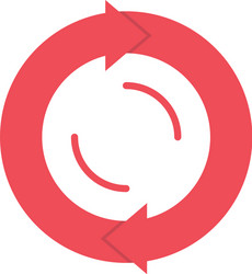 Update icon symbol isolated on white background Vector Image