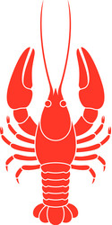 Crayfish Red Circle Vector Images (63)