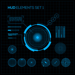 Futuristic user interface Royalty Free Vector Image