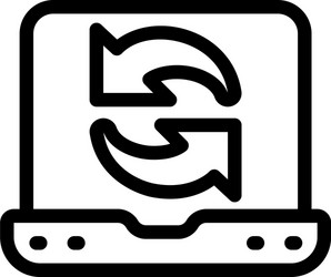 Laptop refresh Royalty Free Vector Image - VectorStock