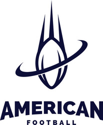 Modern professional american football logo Vector Image