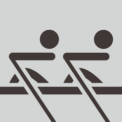 Rowing icon Royalty Free Vector Image - VectorStock
