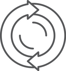 Update icon symbol isolated on white background Vector Image