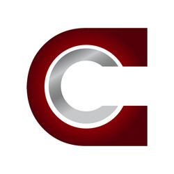 Clever and creative dots or point letter c logo Vector Image