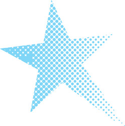 Isolated comic star Royalty Free Vector Image - VectorStock