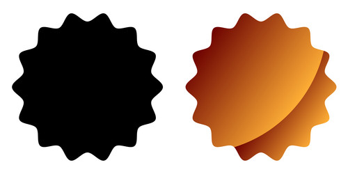 Starburst sunburst price tag flash shape Vector Image