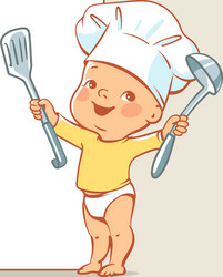 Little chefs Royalty Free Vector Image - VectorStock