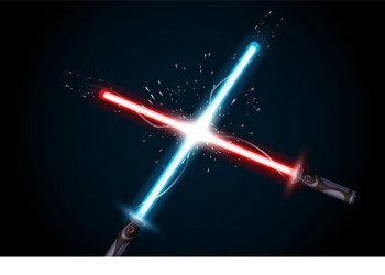 Medieval swords forming a star Royalty Free Vector Image