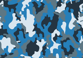 Seamless blue camouflage Royalty Free Vector Image
