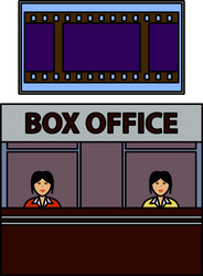 Box office icon Royalty Free Vector Image - VectorStock