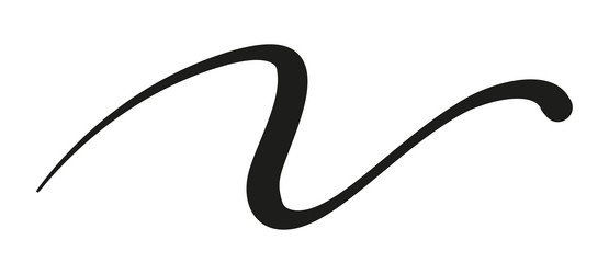 Swoosh swash underline stroke setabstract wavy Vector Image