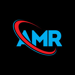 Amr letter logo design in six style polygon Vector Image