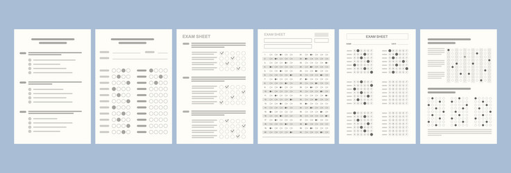 Test papers Royalty Free Vector Image - VectorStock