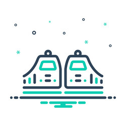 Goods train Royalty Free Vector Image - VectorStock