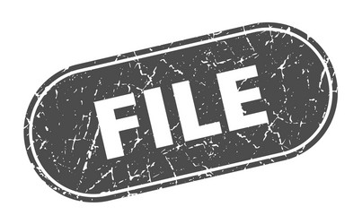 Square grunge black file stamp Royalty Free Vector Image