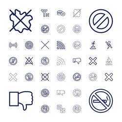 No icons Royalty Free Vector Image - VectorStock