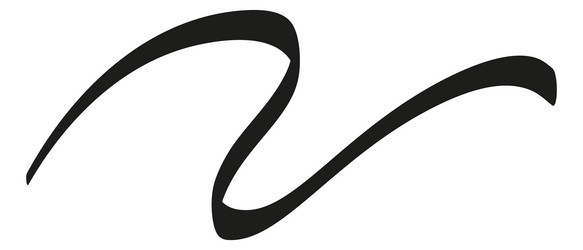 Swoosh swash underline stroke setabstract wavy Vector Image