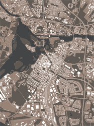 Map of the city oulu finland Royalty Free Vector Image