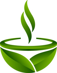 Green tea symbol Royalty Free Vector Image - VectorStock