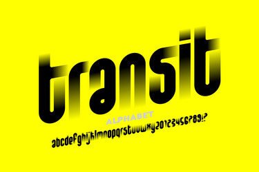 Gradient modern lowercase font design alphabet Vector Image