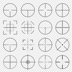 Sniper aim pointer weapon targeting pointers Vector Image