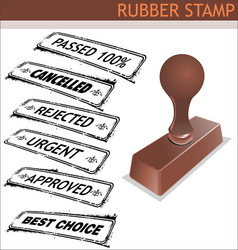 Empty grunge rubber stamps Royalty Free Vector Image