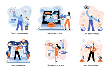 Self-management self regulation learning Vector Image