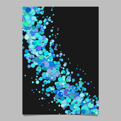 Blank abstract curved confetti flyer background Vector Image