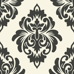 Victorian leaves seamless pattern Royalty Free Vector Image