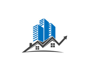 Real estate logo design - home Royalty Free Vector Image