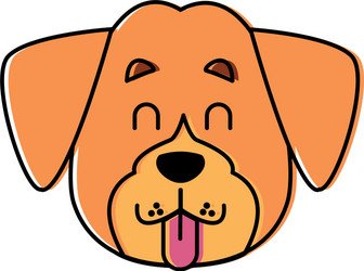 Dog head cartoon Royalty Free Vector Image - VectorStock